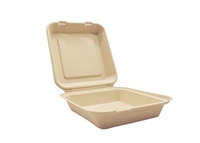 China 6 Inches Lunch Freezer Safe Biodegradable Takeout Containers for sale