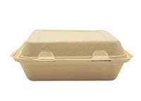 China 6 Inches Lunch Freezer Safe Biodegradable Takeout Containers for sale