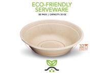 China Eco Friendly Dinnerware 32Oz Biodegradable Soup Cups for sale