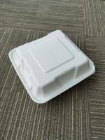 China 9inch biodegradable disposable clamsell cardboard box 3 compartment fast food takeout packaging box for restaurant for sale