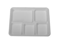 China 25g Oilproof Lunch Cafeteria  Biodegradable Food Trays for sale