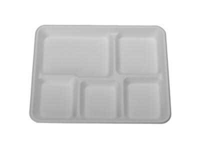 China 25g Oilproof Lunch Cafeteria  Biodegradable Food Trays for sale