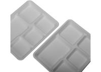 China 25g Oilproof Lunch Cafeteria  Biodegradable Food Trays for sale