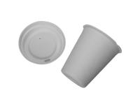 China Sugarcane Bagasse 8 Ounces 8g Biodegradable Cups And Lids for sale