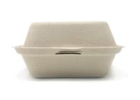China 6x6 Inch Hamburger Biodegradable Takeout Containers for sale
