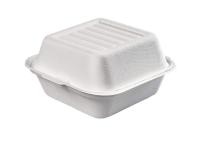 China Bagasse Clamshell 20g Biodegradable To Go Food Containers for sale