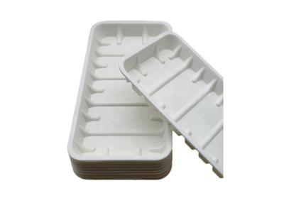 China Heat Resistant Square  22g 24×13×2cm Corn Starch Plates for sale