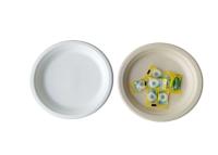 China 7 Inch 8g 50pcs/Bag Bio Food Packaging Plate for sale