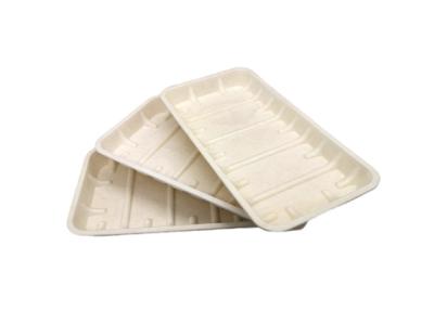 China Compostable 21.6g  Catering Microwavable Cornstarch Trays for sale