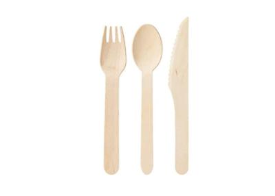 China 10000pcs/Carton 100% Birchwood 160mm 3g Compostable Cutlery Set for sale