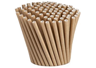 China Biodegradable Kraft 12KG/Ctn Earth Friendly Paper Straws for sale