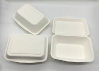 China 7×5 Inch Natural  Biodegradable Takeaway Food Containers for sale