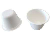 China 4oz White  Portion Biodegradable Cups And Lids for sale