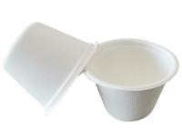 China 4oz White  Portion Biodegradable Cups And Lids for sale