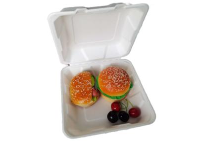 China Sugarcane Pulp Biodegradable Take Out Food Containers 9 Inch for sale