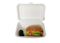 China Eco Friendly Bagasse Clamshell Containers 271x182x45mm for sale