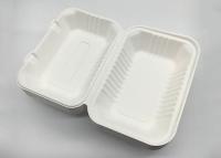 China Sugarcane  9×6 Inch 33g To Go Containers Biodegradable for sale