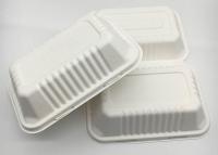 China Sugarcane  9×6 Inch 33g To Go Containers Biodegradable for sale