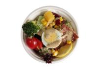 China Salad 12 Ounce Biodegradable Soup Bowls 130×50mm for sale