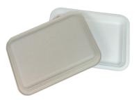 China Rectangle Biodegradable Food Trays for sale
