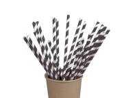 China Striped Beverage 6mm Dia Earth Friendly Paper Straws for sale