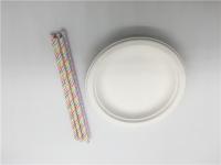 China Disposable 6/ 7 /8.75/9 10 Inch Biodegradable Sugarcane Bagasse Plates for sale