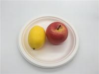 China 6 Inch  Microwavable Party Bagasse Disposable Plates for sale
