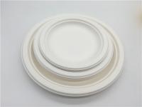 China 6 Inch  Microwavable Party Bagasse Disposable Plates for sale