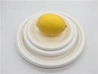 China 6 Inch  Microwavable Party Bagasse Disposable Plates for sale