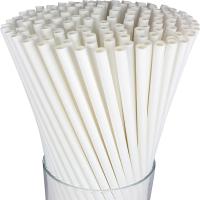 China Disposable 197mm Earth Friendly Paper Straws 12mm Dia for sale
