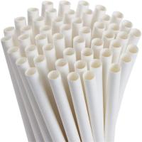 China Disposable 197mm Earth Friendly Paper Straws 12mm Dia for sale