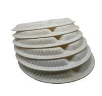 China 10inch Dinner Round 3 Compartment Corn Starch Plates for sale