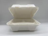 China 9 Inch 3 Compartment  Biodegradable Takeout Food Containers for sale