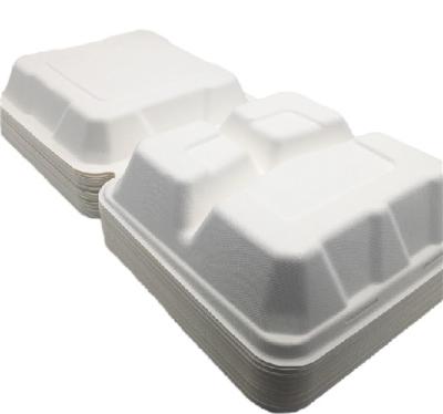 China Bento Petroleum Free 8''×8'' Biodegradable Take Out Boxes for sale