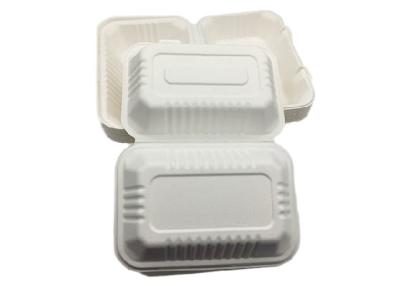 China Sugarcane  9×6 Inch 33g To Go Containers Biodegradable for sale