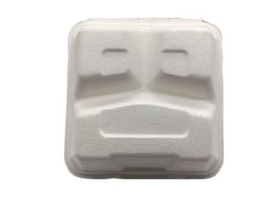 China 3 Compartment 1560ml 9×9 Inch Biodegradable Togo Boxes for sale