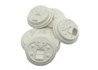 China Biodegradable Disposable 80mm Sugarcane Bagasse Cup Lid for sale