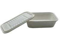 China 100% Compostable LFGB 17.5x12.5x4.5cm Cornstarch  Bio Food Packaging for sale