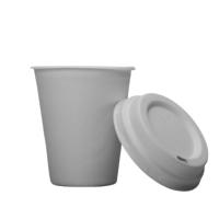 China Bagasse Molded Pulp Leakproof 8oz 250ml Biodegradable Cups And Lids for sale