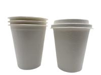China Eco Friendly 12oz  90x97mm Biodegradable Cups And Lids for sale