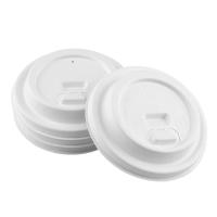 China Cup Cover With 8oz 12oz 16oz Biodegradable Fiber Bagasse Sugarcane Coffee Strawless Lids Cup for sale