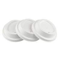 China Factory Price 100% Recyclable Fiber Cup Cover Biodegradable Sugarcane Bagasse Pudding Disposable Swivel Adult Sippy Cup for sale