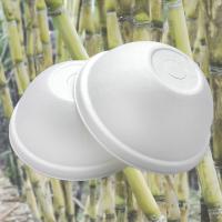 China Round Tea Cup Cover Eco Biodegradable Paper Pulp Sugarcane Paper Boba Tea Cups 12oz16oz Dome Lids for sale
