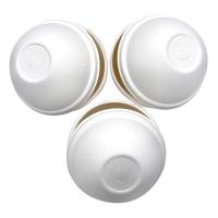 China Round Tea Cup Cover Eco Biodegradable Paper Pulp Sugarcane Paper Boba Tea Cups 12oz16oz Dome Lids for sale