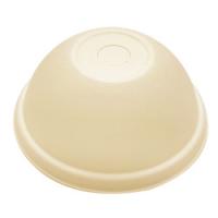 China Round Tea Cup Cover Eco Biodegradable Paper Pulp Sugarcane Paper Boba Tea Cups 12oz16oz Dome Lids for sale