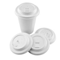 China 80mm Cup Cover Hot Molded Biodegradable Bagasse Pulp Sugarcane Coffee Cup Cover Lids For Family Foods for sale