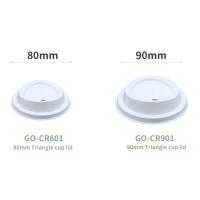 China Sugarcane Bagasse Cup Cover Swivel Take Away Disposable Paper Custom Cup Lid Despenses Drink Into Cup for sale