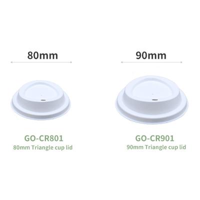 China Sugarcane Bagasse Cup Cover Swivel Take Away Disposable Paper Custom Cup Lid Despenses Drink Into Cup for sale