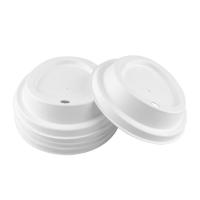 China Sugarcane Bagasse Cup Cover Swivel Take Away Disposable Paper Custom Cup Lid Despenses Drink Into Cup for sale
