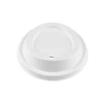 China Sugarcane Bagasse Cup Cover Swivel Take Away Disposable Paper Custom Cup Lid Despenses Drink Into Cup for sale